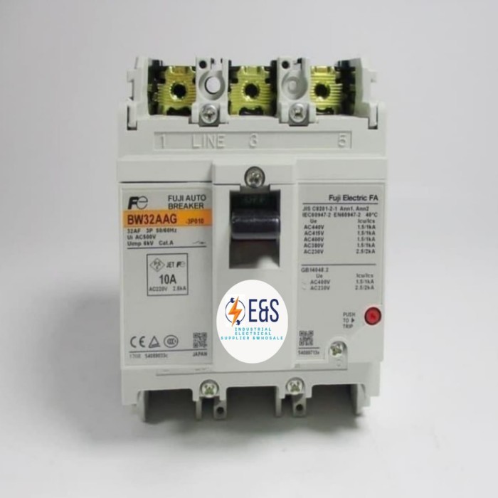 Jual Tambah To Keranjang Mccb Breaker Fuji Bw32Sag 3Pole 3A 5A 10A 15A 20A 25A 30A 32A Bw32-Sag ...