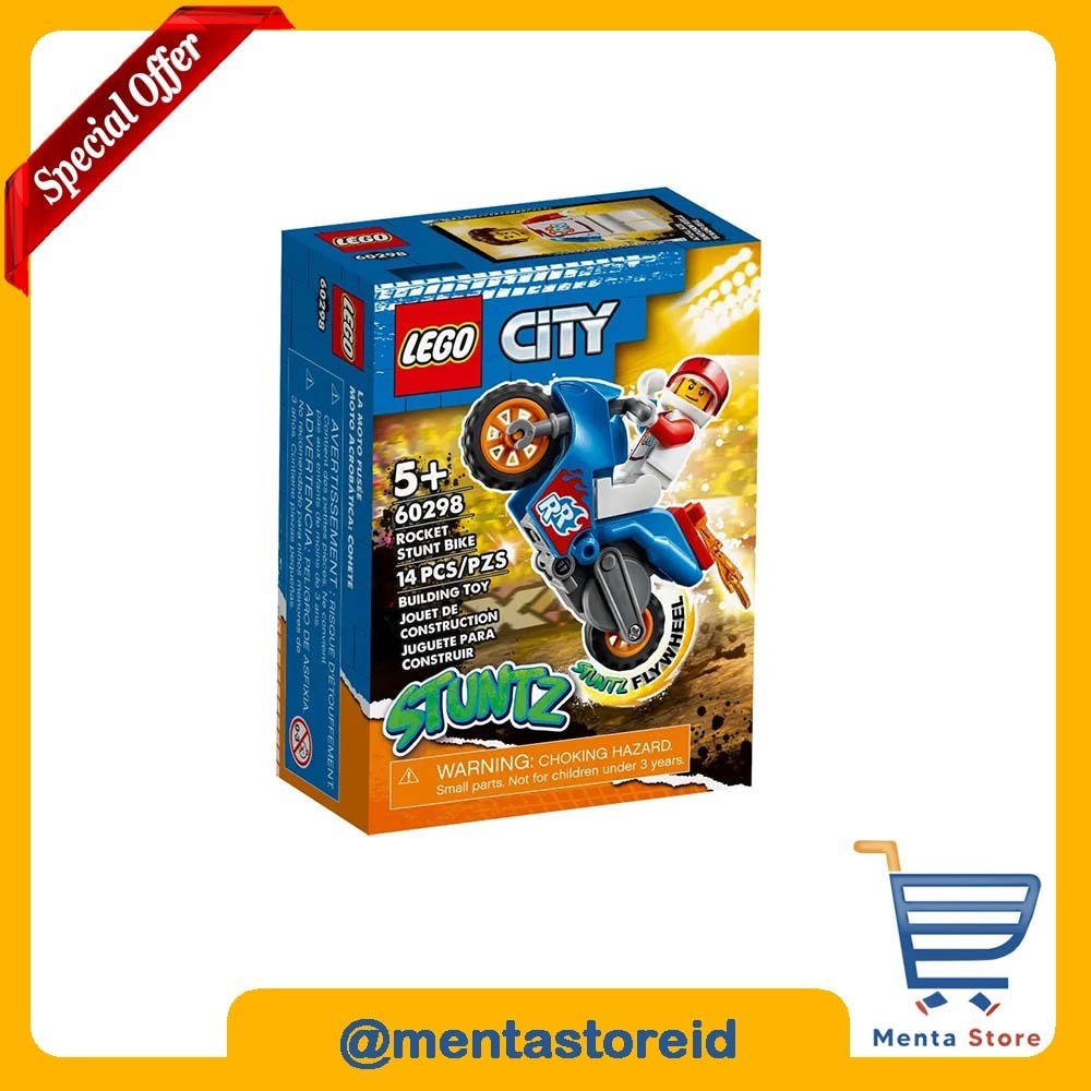 Jual LEGO City 60298 Rocket Stunt Bike | Shopee Indonesia