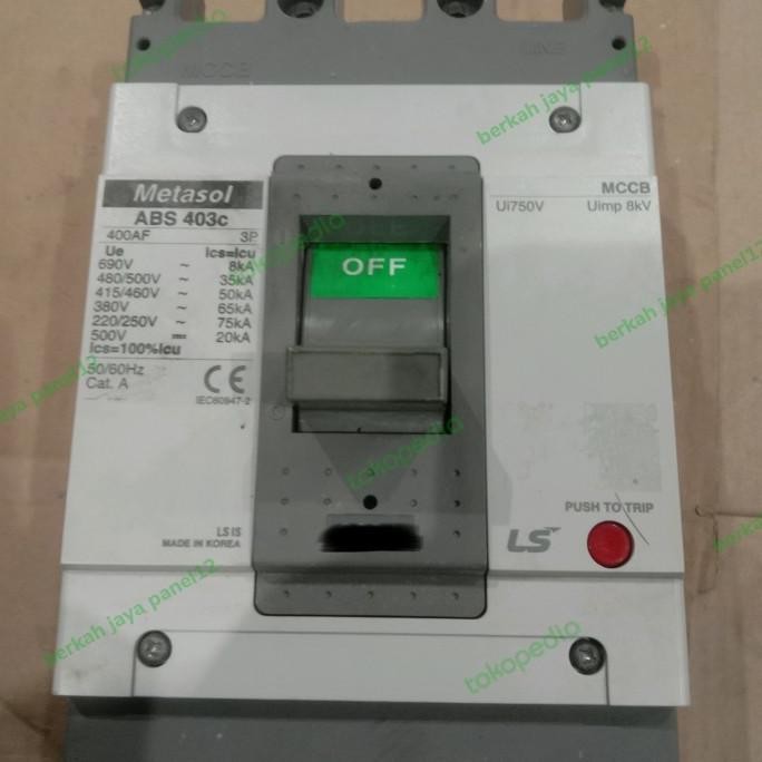 Jual Mccb Ls Abs 403C Metasol 400A 3P 50Ka Mccb Ls Abs 403C Metasol 400A 3P Promo | Shopee Indonesia