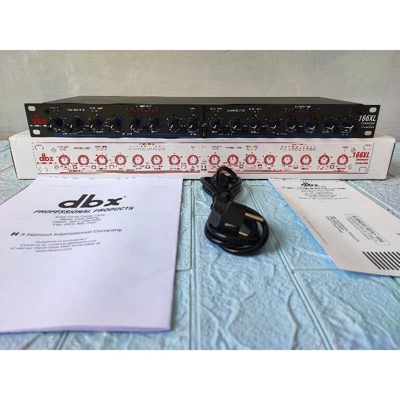 Jual Compressor Limiter Gate Dbx 166Xl Compres Dbx 166 Xl Warna Hitam 2 Channel Grade A Limit ...