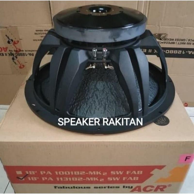 Jual Speaker Subwoofer 18 Inch Acr Pa-113182 Mk2 Sw Fabulous | Shopee ...
