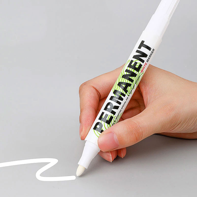 Jual [Great Store] WHITE MARKER Spidol Ban Permanen Oil Based Marker ...