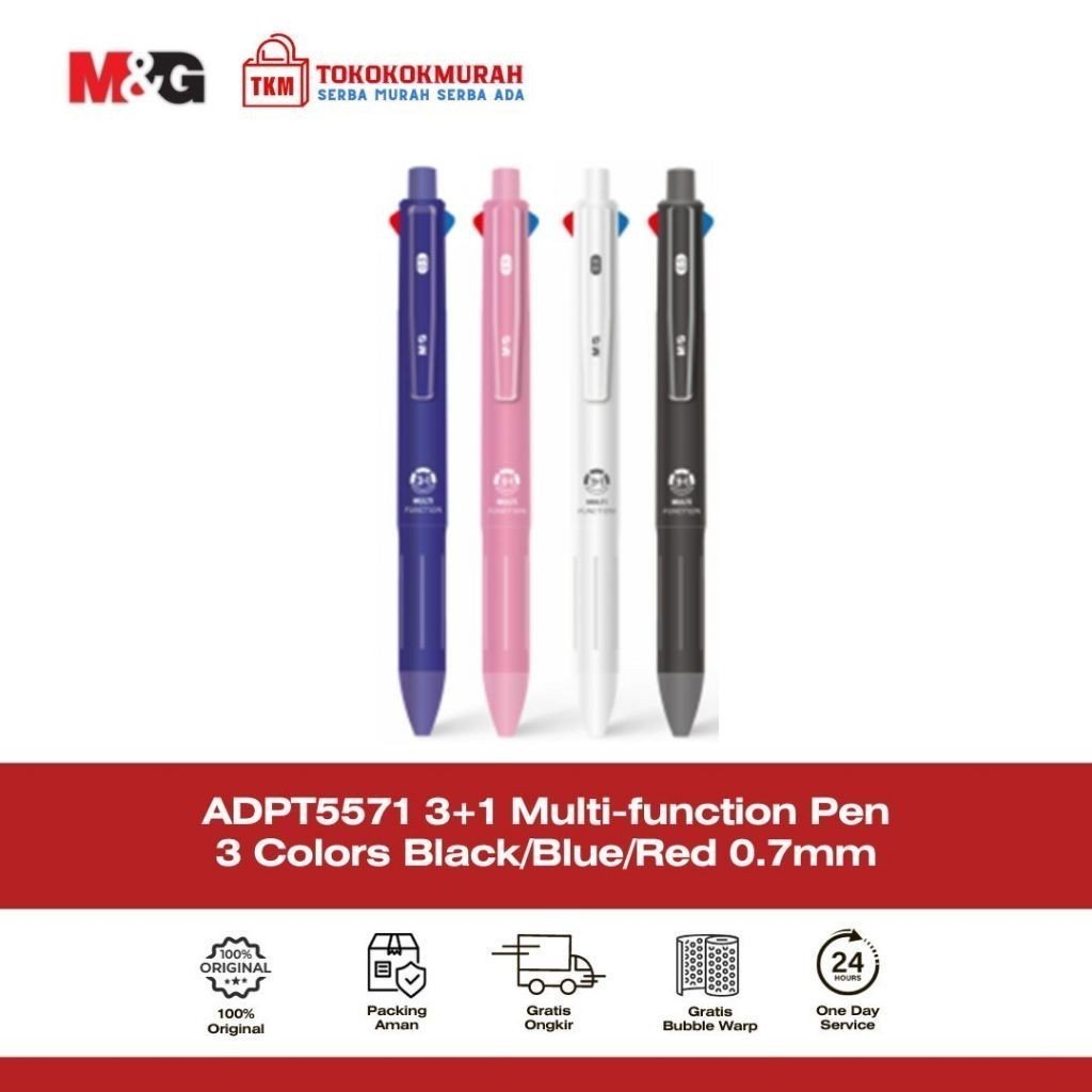 Jual M&G 3=1 MULTI FUNCTION MECHANICAL PEN 0,5mm | Shopee Indonesia