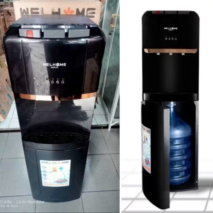 Jual Dispenser Galon Bawah Welhome WDP-311. 3 Kran air panas, netral ...