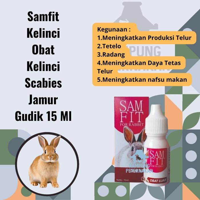 Jual Samfit Untuk Kelinci Obat Luar Kelinci Scabies Jamur Luka Kudis ...