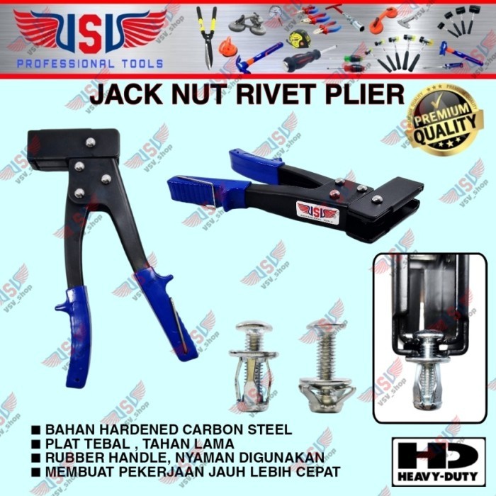 Jual Tang Rivet Jack Nut Tool Alat Penarik Jack Nut 10 inchi M4 M5 M6 ...