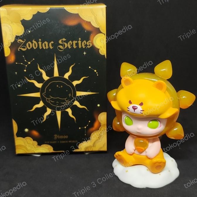 Jual Action Figure Pop Mart DIMOO LEO PopMart Zodiac Series Yellow Lion ...