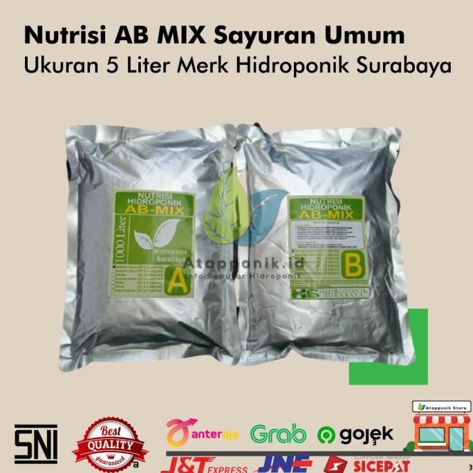 Jual nutrisi ab mix 5 liter sayuran umum | Shopee Indonesia