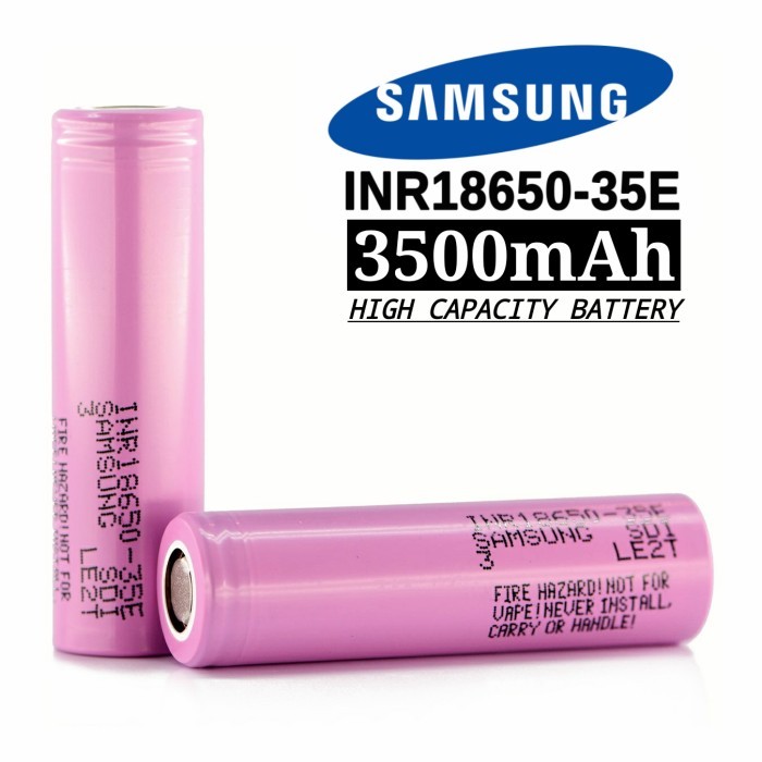 Jual SAMSUNG 35E SDI INR18650-35E 3500mAh 18650 BATERAI BATTERY 13A ...