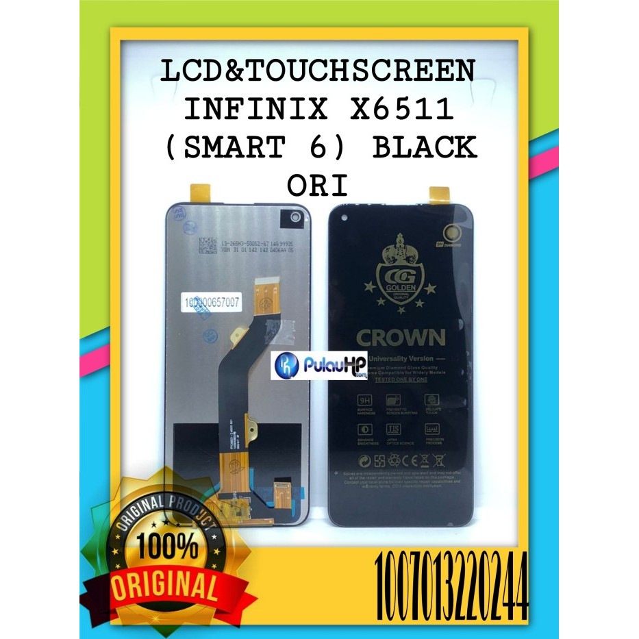 Jual LCD&TOUCHSCREEN INFINIX X6511 (SMART 6) BLACK ORI | Shopee Indonesia