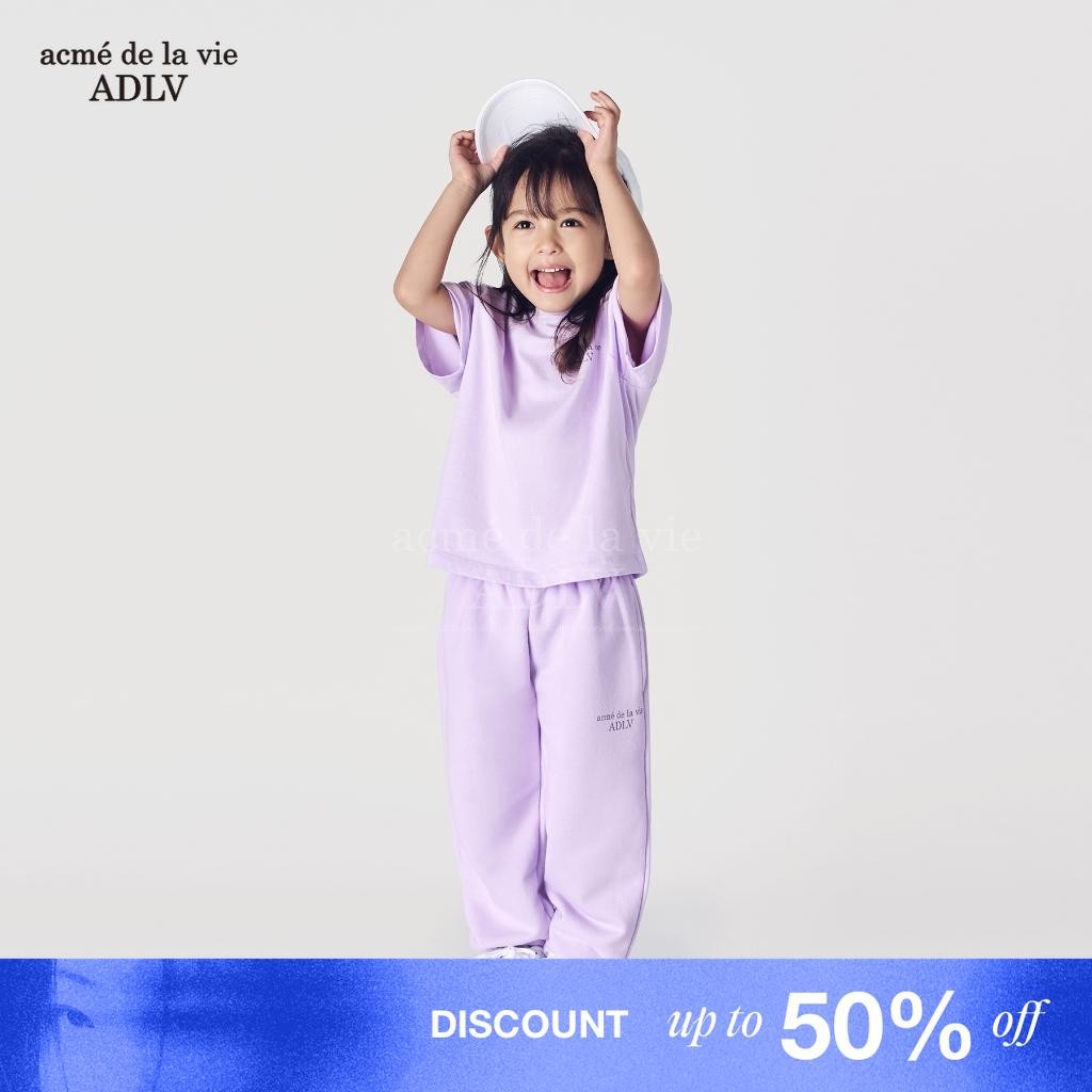 Jual [ADLV] Kids Basic Logo Short Sleeve T-Shirt Light Purple - Kaos ...