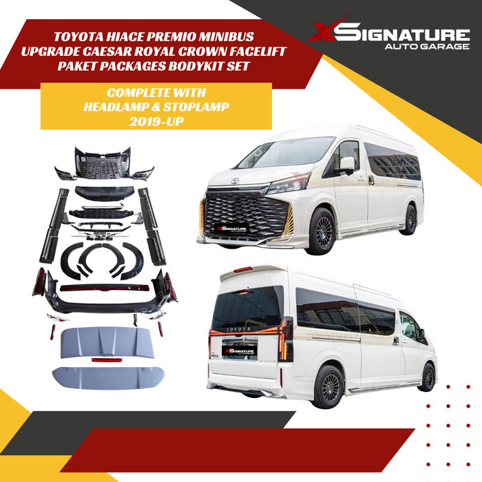 Jual TOYOTA HIACE PREMIO MINIBUS UPGRADE CAESAR ROYAL CROWN FACELIFT ...