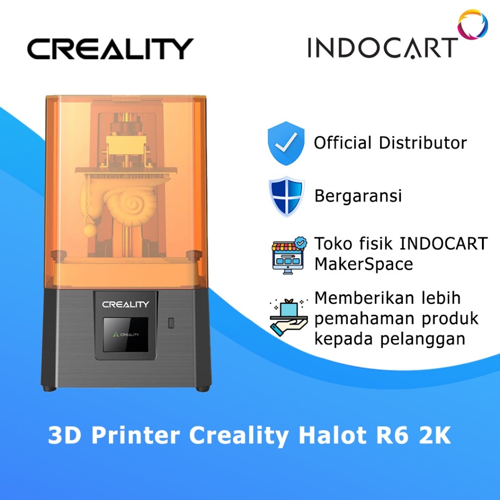Jual IndoCart 3D Printer Creality Halot R6 2K With 6.08 Inch Mono LCD ...
