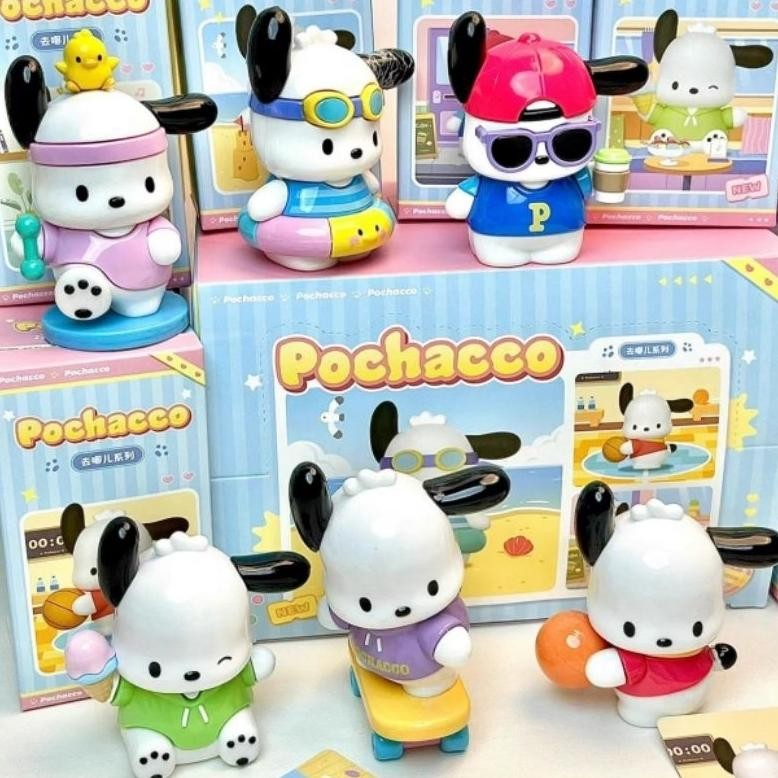 Jual ZG - Blind Box pochacco where to go mini so San rio blindbox poka School is Fun Series ...