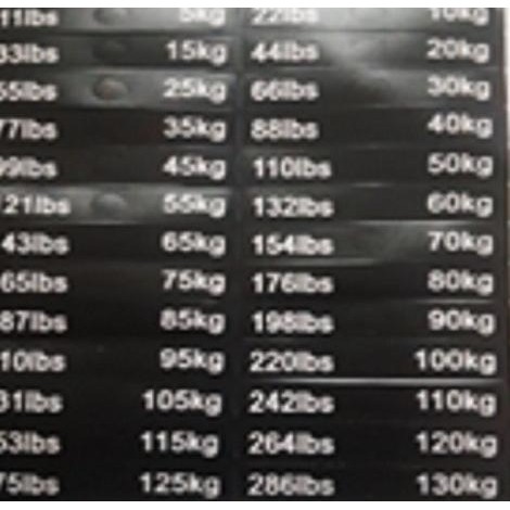 Jual NEW Stiker Label Plat Beban Weight Stack Original Import | Shopee ...