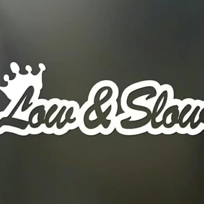 Jual Cutting stiker LOW SLOW bisa request | Shopee Indonesia