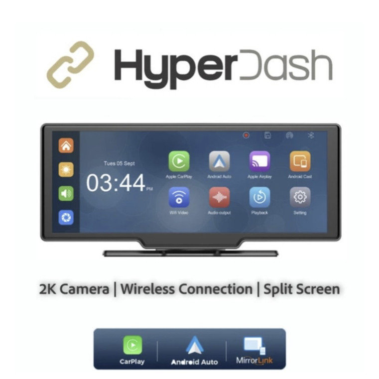 Jual HyperDash T86 Dashcam Mobil Wireless Apple Carplay Android Auto Car Smart Screen Monitor ...