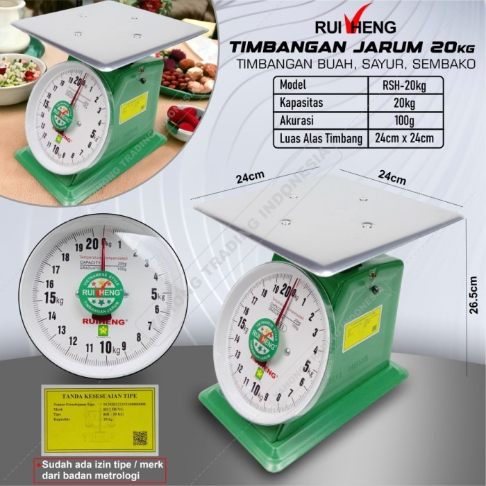 Jual TERMURAH - Timbangan Duduk Jarum & Timbangan Manual Vietnam 20kg | Shopee Indonesia