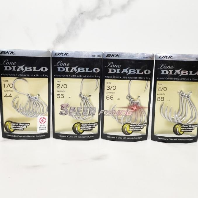 Jual BKK Lone Diablo Single Hook Inline Kuat Tahan Korosi Pancing Laut ...