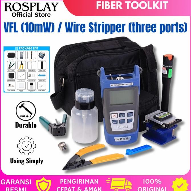 Jual FTTH Tool Kit SET Lengkap OPM VFL Cleaver FO Fiber Optik Toolkit ...