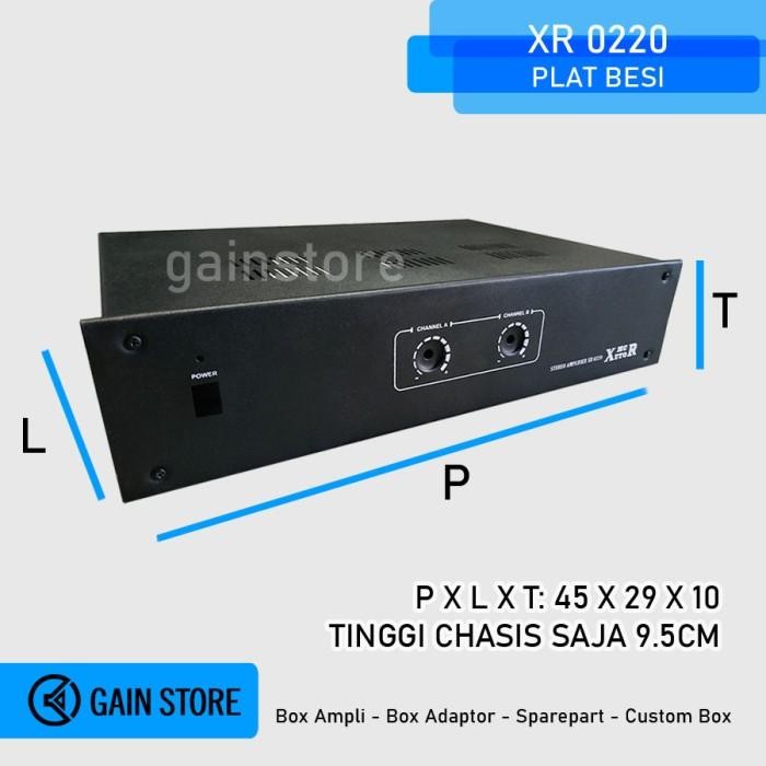 Jual Box Ampli Xr 0220 Amplifier Power Plat Besi | Shopee Indonesia