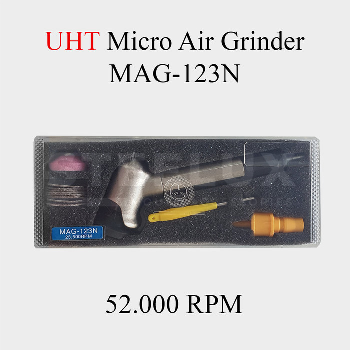 Jual Micro Air Die Grinder UHT MAG-123N Bengkok 52500 RPM 6 BAR Mini Angin | Shopee Indonesia
