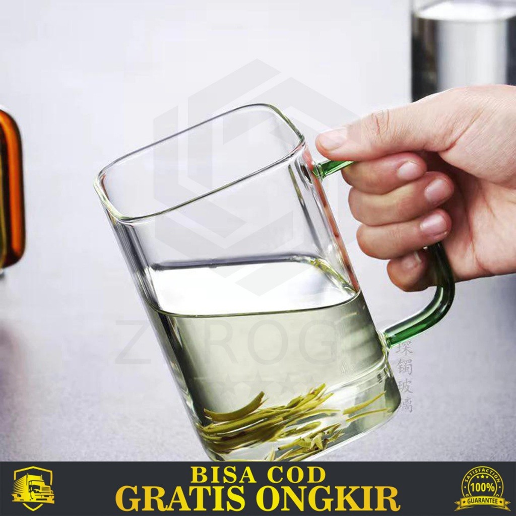 Jual CANGKIR KOPI GLASS COFFEE MUG GELAS SERBAGUNA MINUMAN TRANSPARANT ...