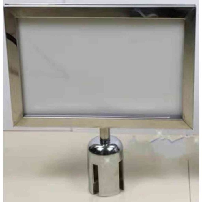 Jual SIGN Frame Tiang Antrian Frame Untuk tiang antrian Ukuran A4 ...