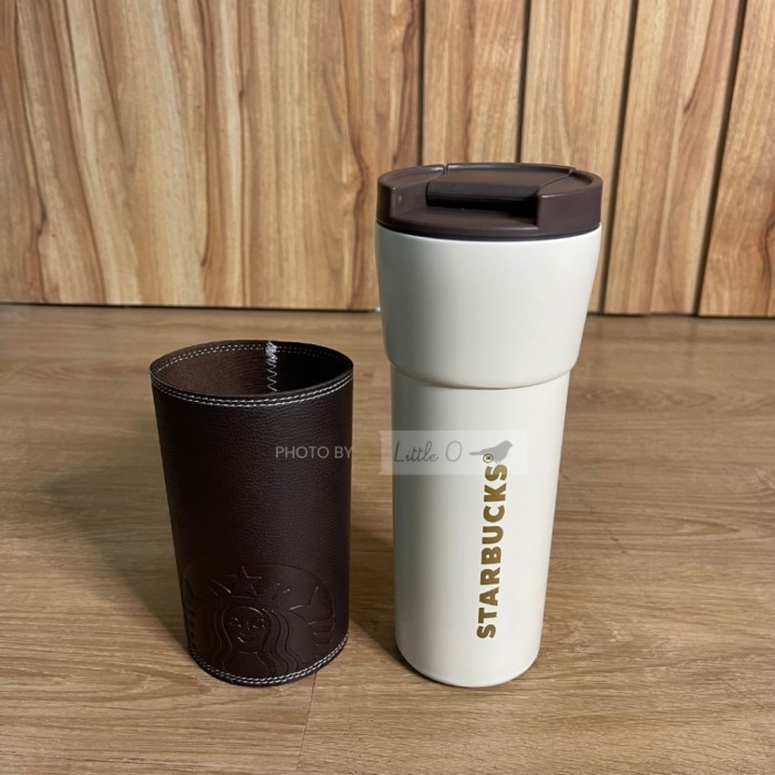 Jual STARBUCKS TUMBLER LEATHER EDITION 473ML GRANDE STAINLESS STEEL ...