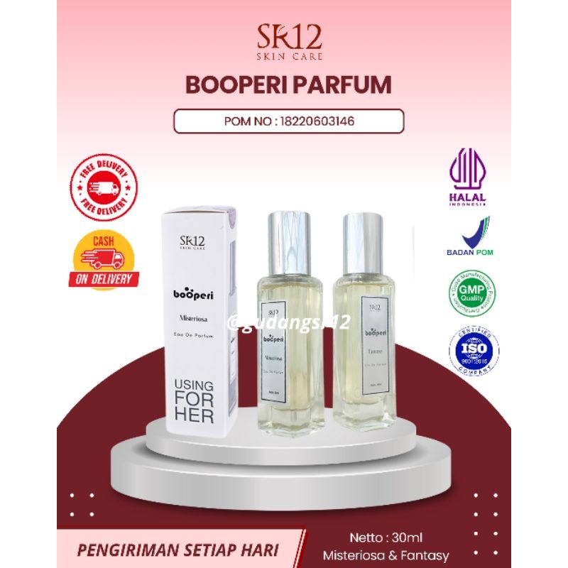 Jual BOOPERI PERFUME EDP 30ML SR12 / PARFUM SR12 / PERFUME SR12 / PARFUM UNISEX AWET TAHAN LAMA ...