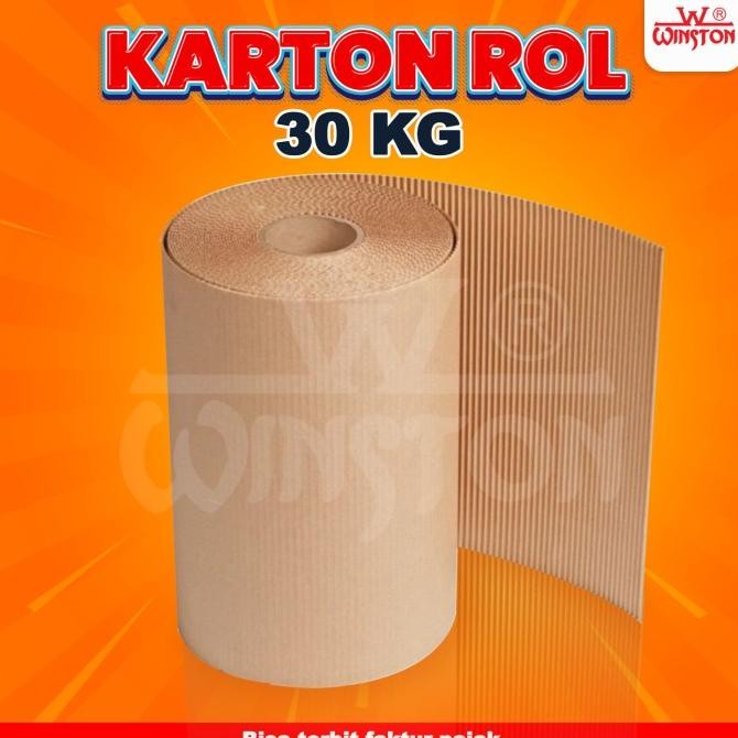 Jual NEW Karton Lembaran Polos Single Face 1 ROLL Uk. 30 kg | Shopee ...