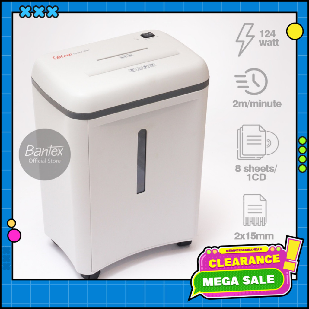 Jual Paper Shredder Mesin Penghancur Kertas dan CD Kapasitas 8 Lembar ...