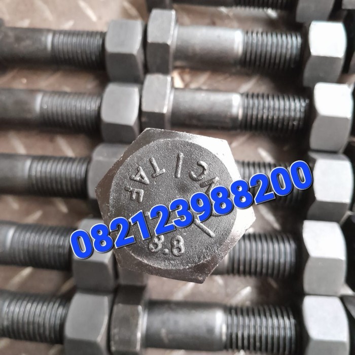 Jual HARGA DISC - baut mur baja m32 x 115 baut 88 carbon black HTB 8.8 ...