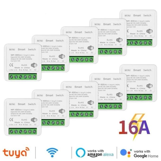Jual Switch - Mini Two Way Wifi DIY Smart Switch Module 16A Saklar ...
