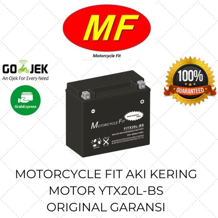 Jual Harga Spesial !! Aki Motor Kering 20Ah Harley Davidson Dyna Softail Fat Boy Fitx20L-Bs ...