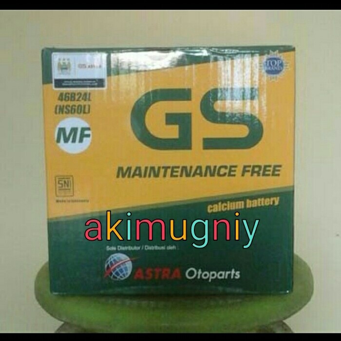 Jual Harga Spesial !! Aki Gs Astra Mf Ns60L 45Ah 12V Aki Kering Rocket Massiv Yuasa Incoe ...