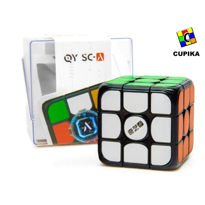 Jual Rubik 3x3 qiyi SCS smart cube magnetic AI 3x3 original | Shopee ...