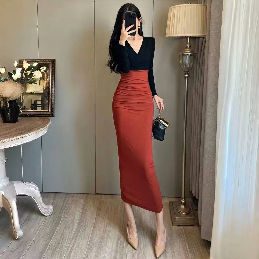 Jual First Girl-Slim Fit Casual High Waist Kombi Dress dress press body ...