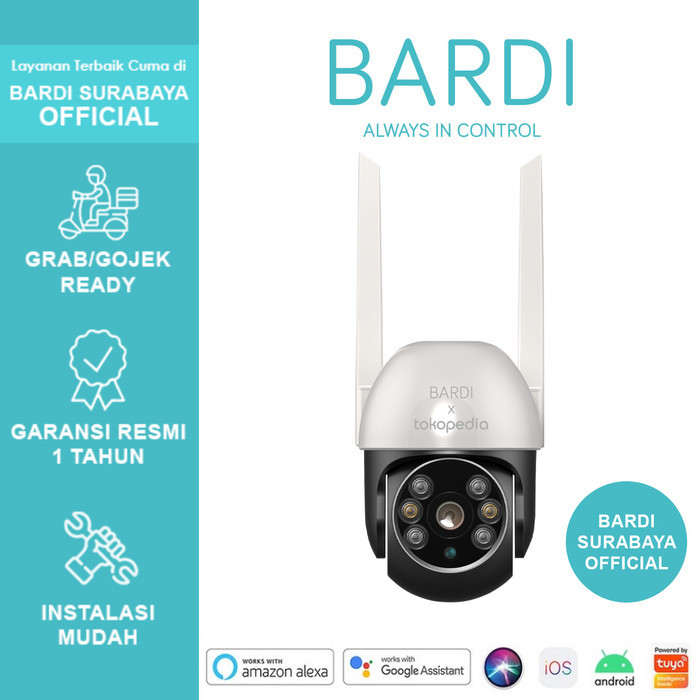 Jual BARDI Smart IP Camera CCTV Outdoor PTZ Wifi 2MP 1080p IP65 FHD IoT ...