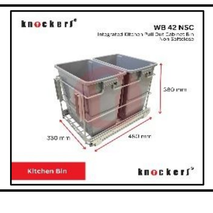 Jual Tempat sampah KNOCKERS CABINET WASTE BIN WB-42 NSC | Shopee Indonesia