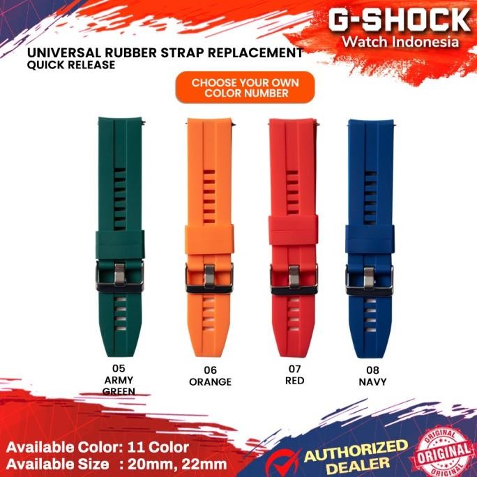 Jual New Tali Karet Rubber Strap Universal Quick Release Pin 20mm 22mm ...