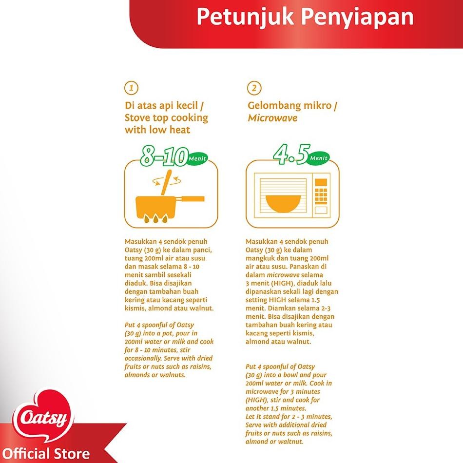 Jual Oatsy Oatmeal Rolled Oats 1Kg (Triple Pa) | Shopee Indonesia