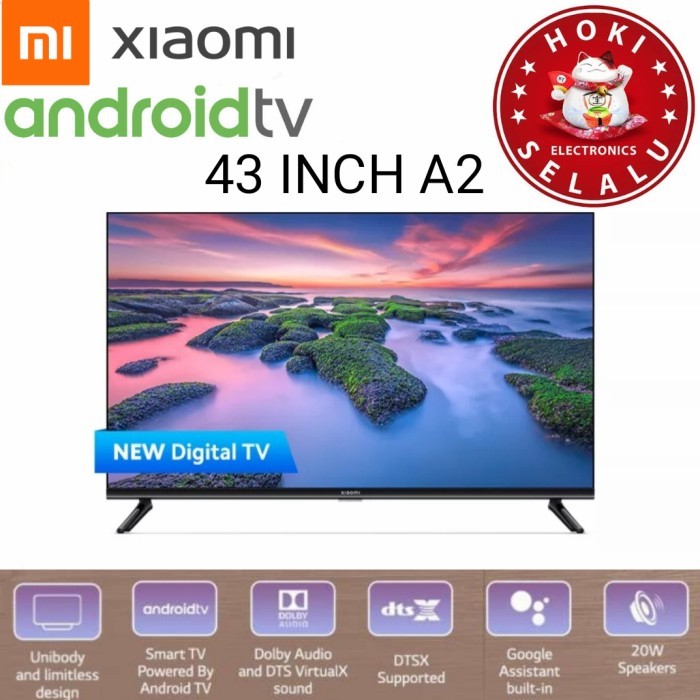 Jual Xiaomi Mi TV 43 Inch A2 Smart Android LED Digital TV Frame Less ...