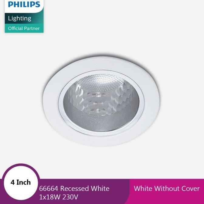 Jual Sale Philips Recessed White 66664 1X18W 230V | Shopee Indonesia