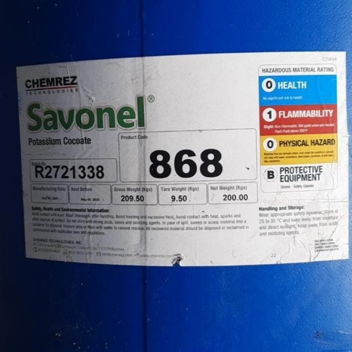 Jual Potassium Cocoate Savonel 868 kemasan 5 Liter | Shopee Indonesia