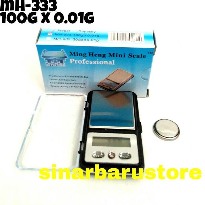 Jual Timbangan Emas Digital Led/ Ming Heng Mini Scale 100 Gram ...
