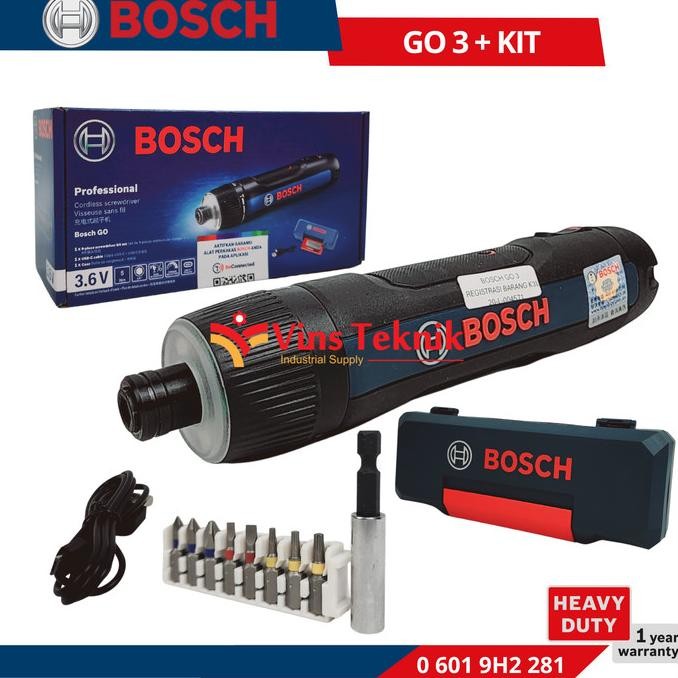 Jual bosch go 3 mesin bor obeng baterai go gen 3 cordless screwdriver 3 ...