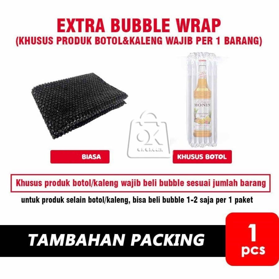 Jual Bubble Wrap Tambahan Packing Khusus Produk Botol/Kaleng Wajib per ...