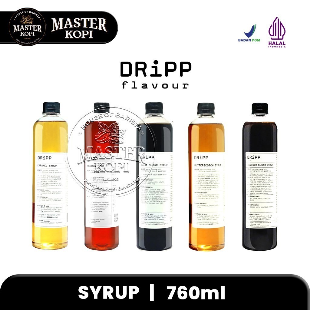 Jual DRiPP Syrup Botol 760ml / Sirup Minuman Cafe All Variant | Shopee ...