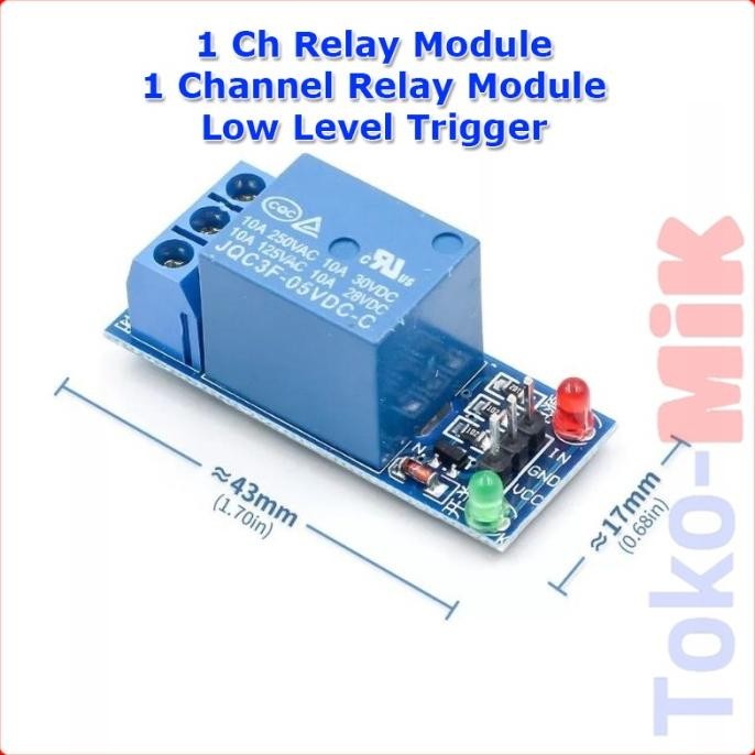 Jual Diskon PCB 1 CHANNEL RELAY MODULE MODUL 1 KANAL Modul Relay Low ...